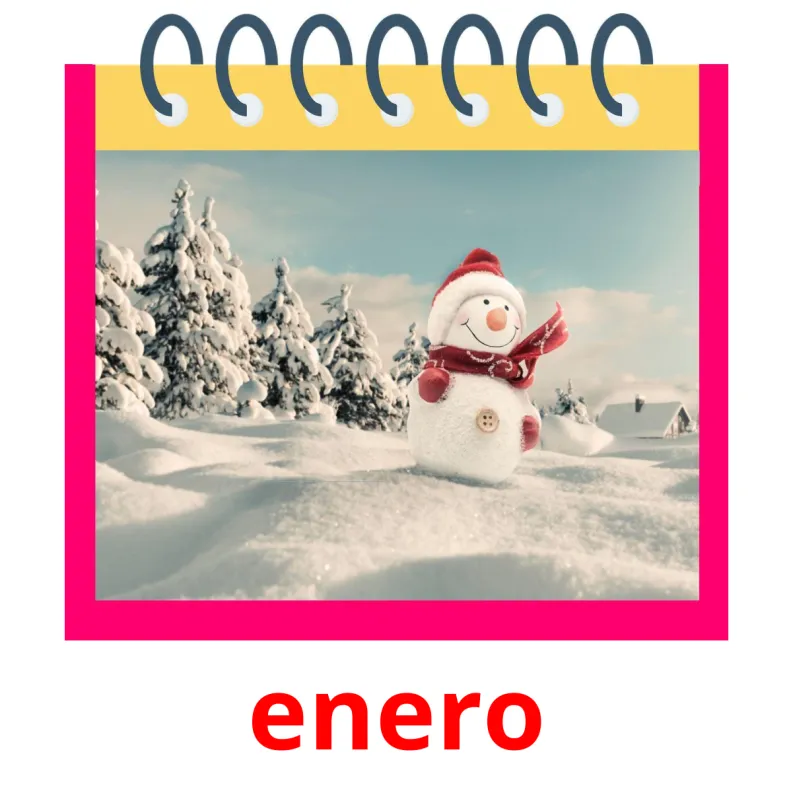 12 FREE Months of the Year Flashcards in 4 PDF formats | Spanish Pictures