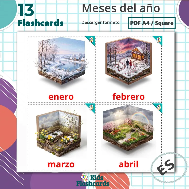 Meses Del Año Imprimibles Para Niños Calendario JULIO! En Este PDF