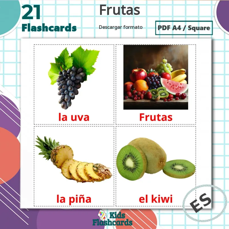 Imprimibles De Frutas Y Verduras Plantillas Gratuitas De Google Slides