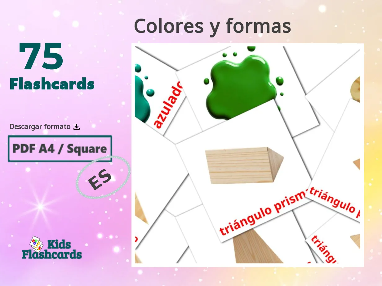 75 Tarjetas Didacticas de Colores y formas para Imprimir GRATIS en ...