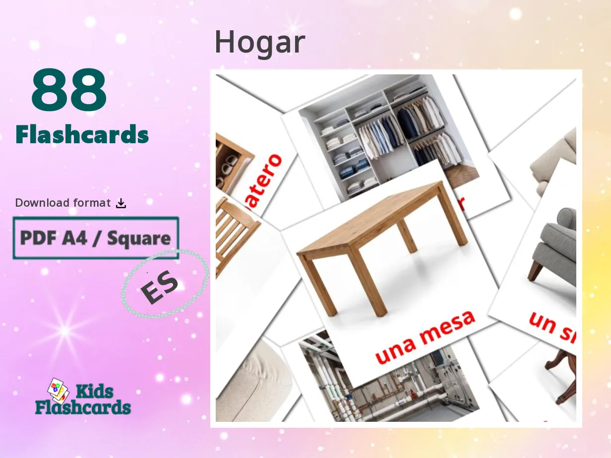 88 FREE Spanish Home Flashcards | PDF
