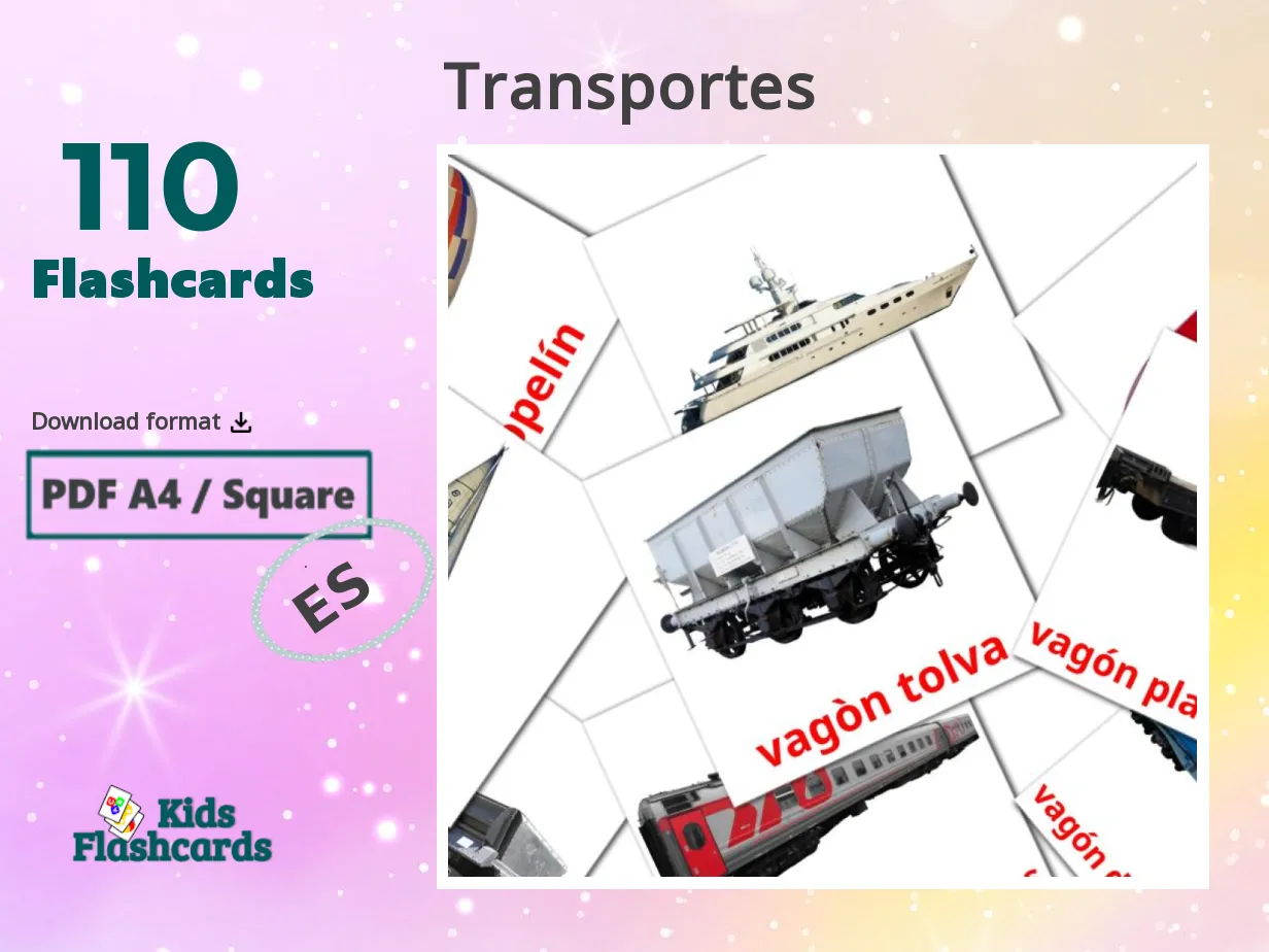 110 FREE Spanish Transport Flashcards | PDF