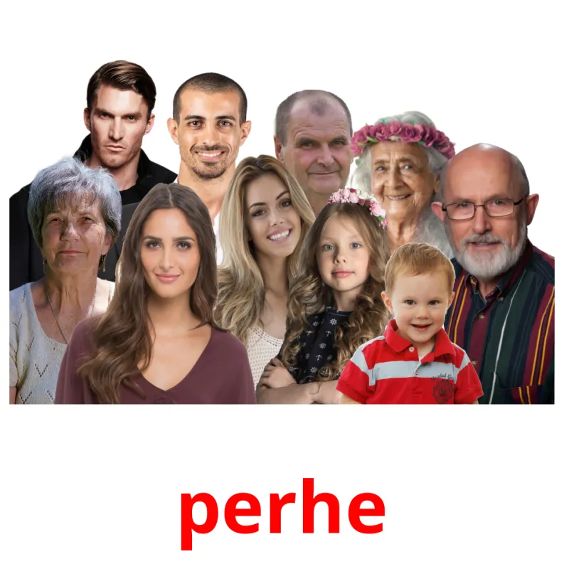 32 FREE Family members Flashcards in 4 PDF formats | Finnish Pictures