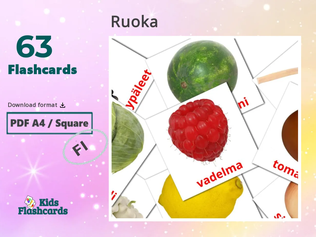 63 FREE Finnish Food Flashcards | PDF