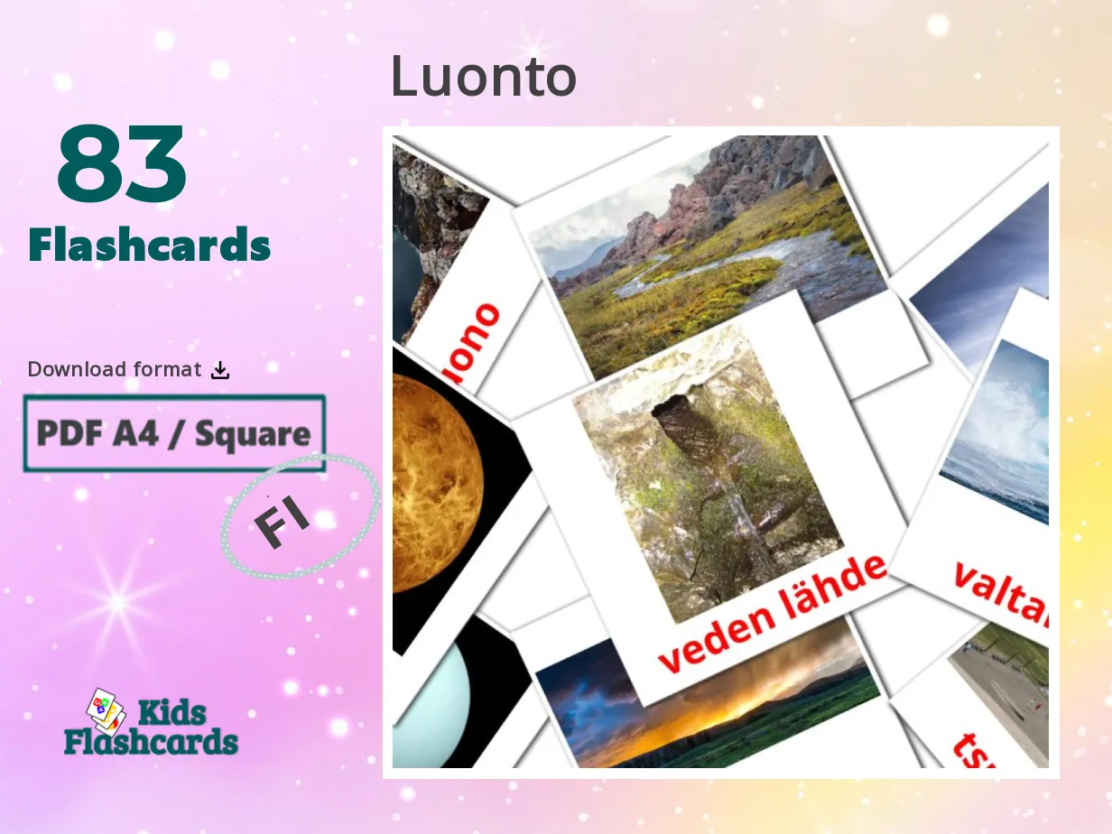 83 FREE Finnish Nature Flashcards | PDF