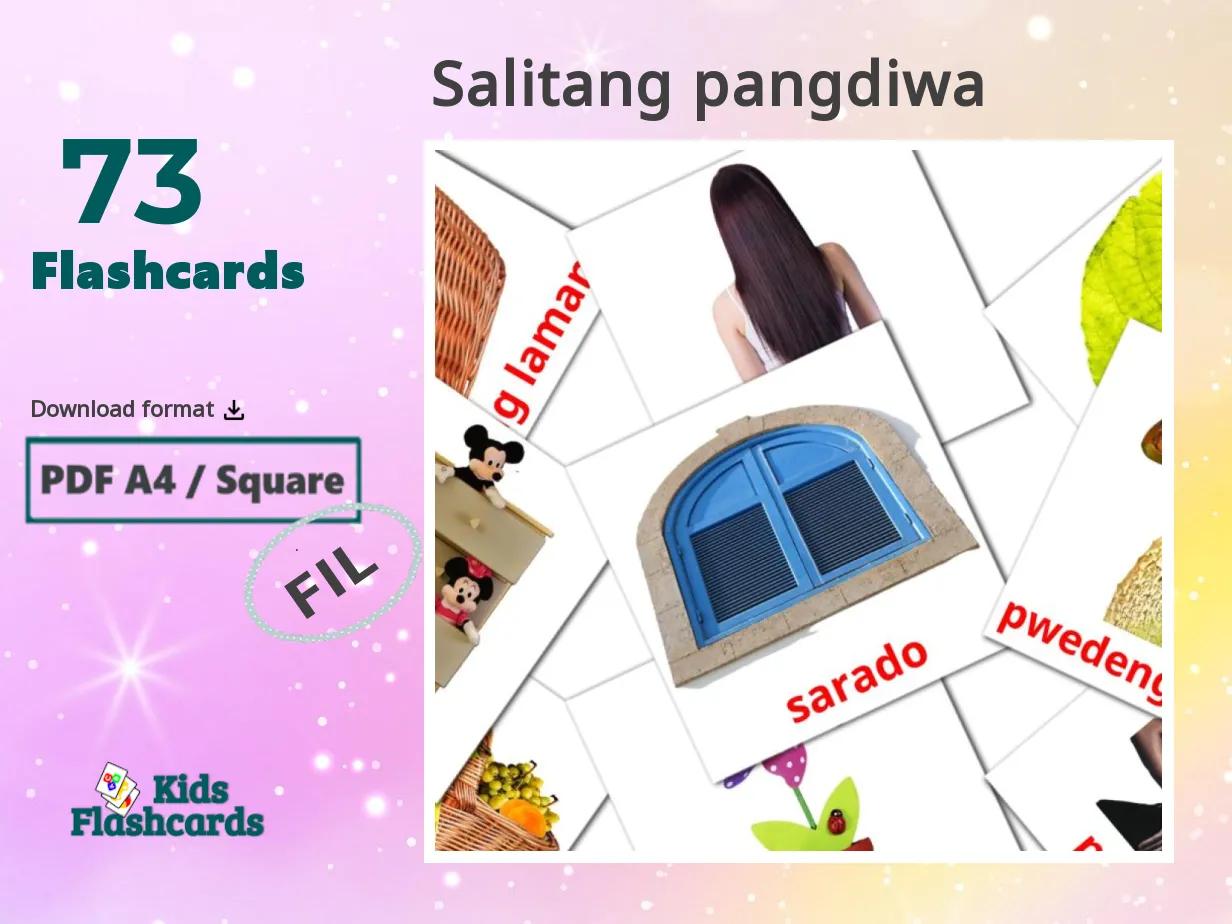 73 FREE Filipino Adjectives Flashcards | PDF