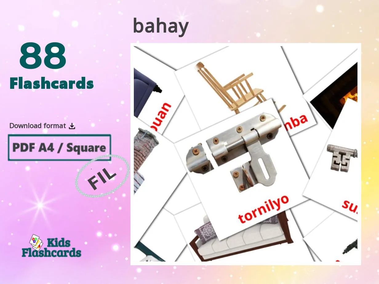 88 FREE Filipino Home Flashcards | PDF