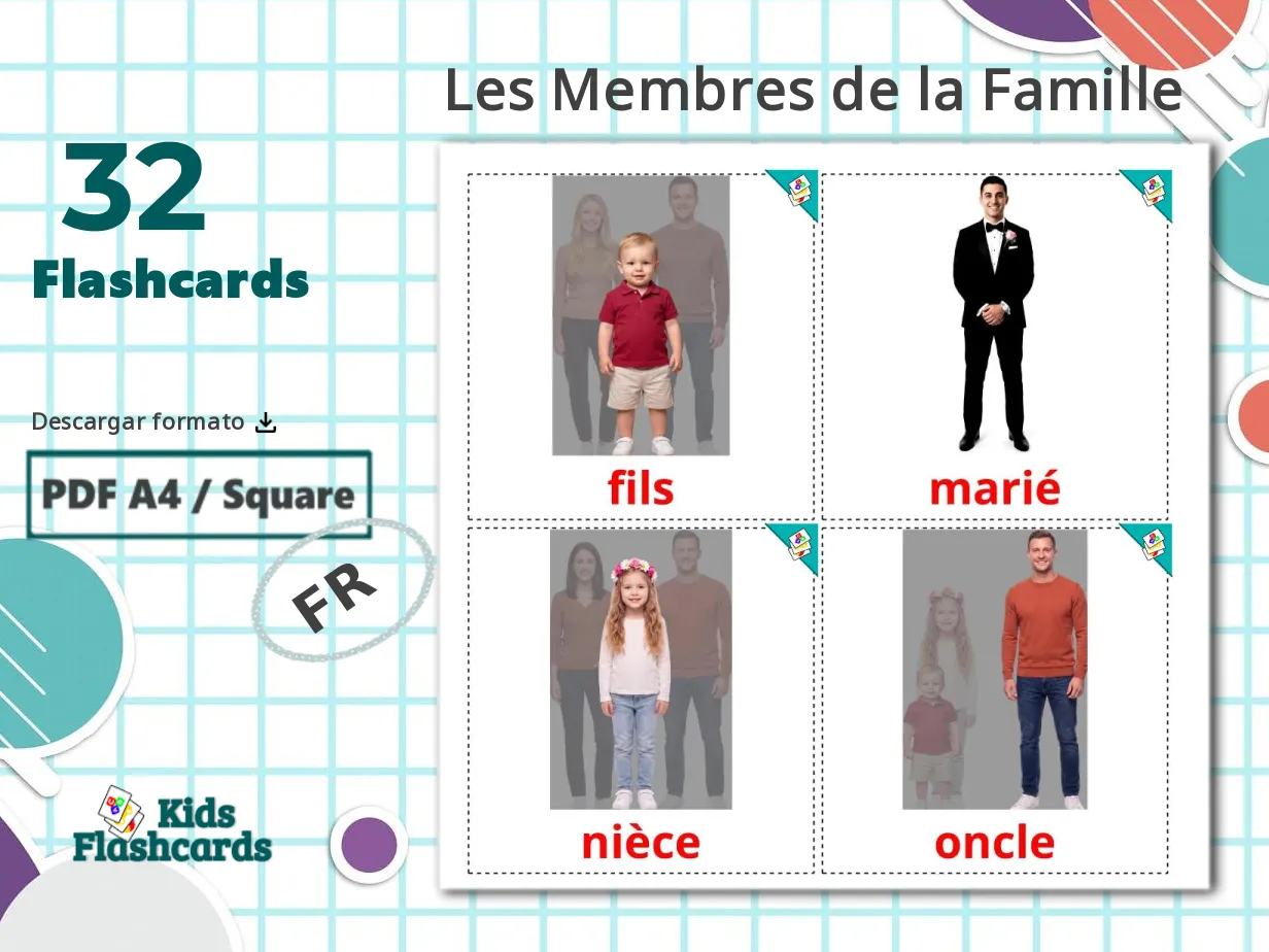 32 Tarjetas de Aprendizaje de Miembros de la Familia GRATIS en PDF ...