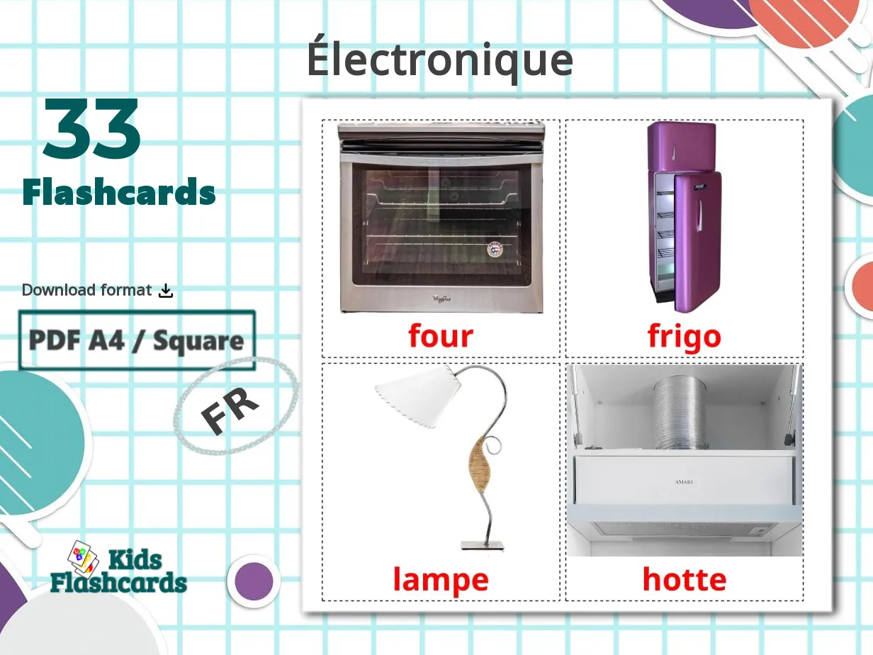 33 Printable Electronics Flashcards in French (Free PDF)