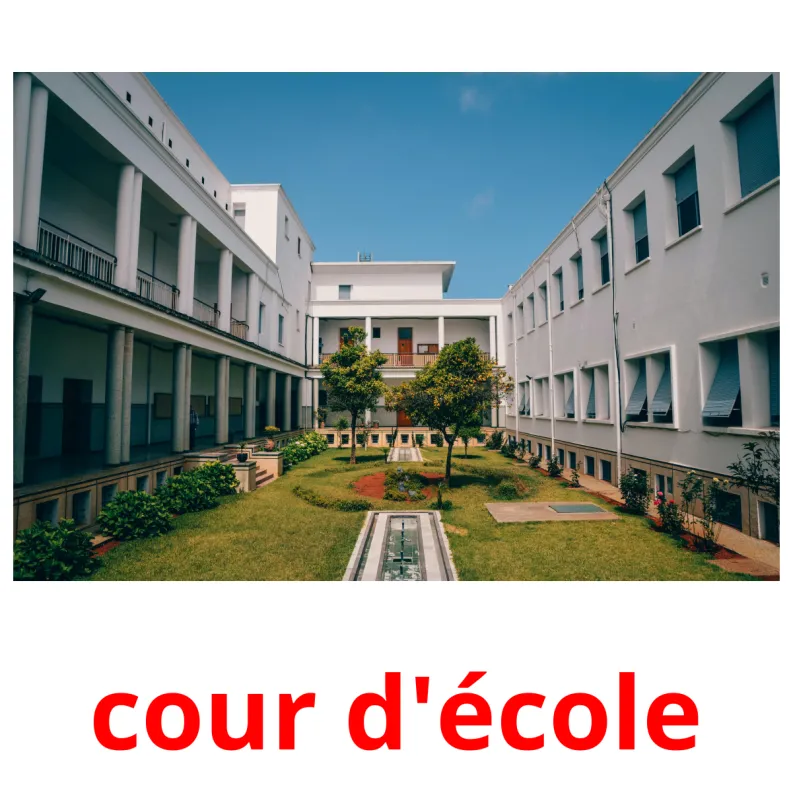 17 FREE School building Flashcards | PDF | French Words