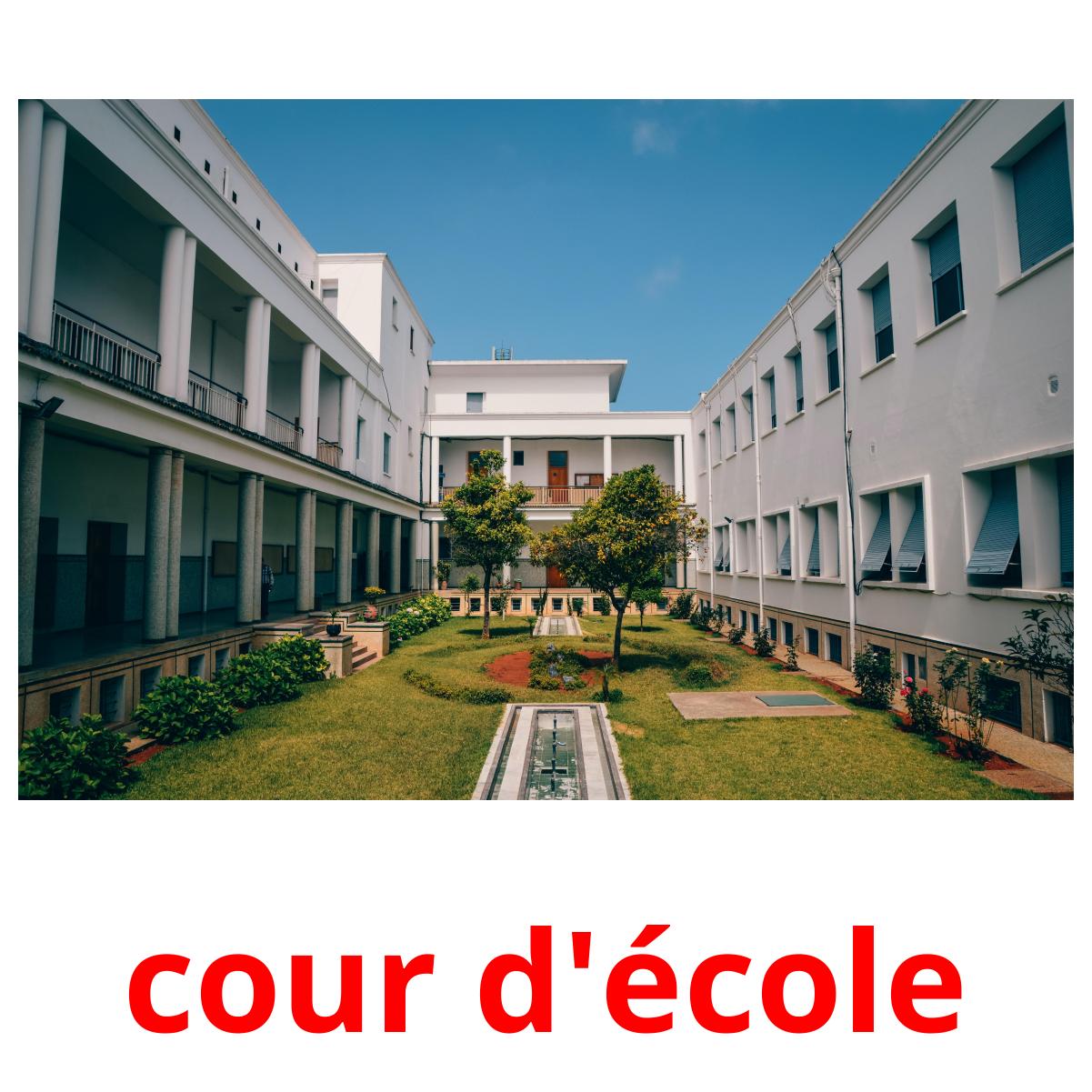 17 FREE School building Flashcards | PDF | French Words