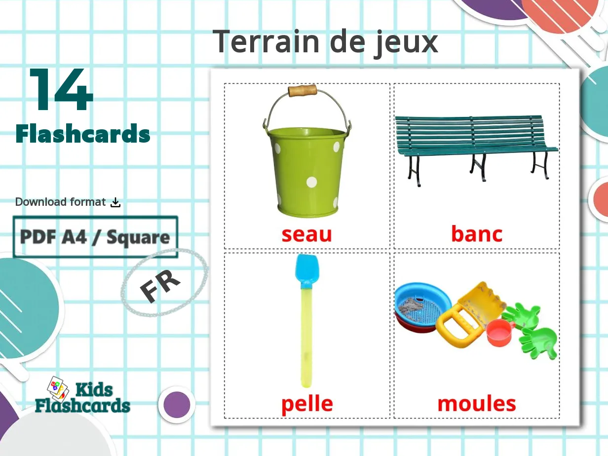 14 Printable Playground Flashcards in French (Free PDF)