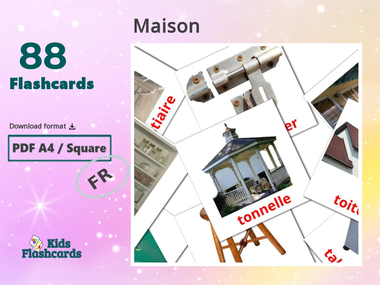 88 FREE French Home Flashcards | PDF