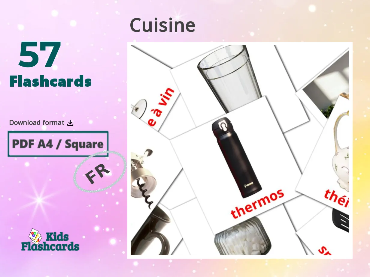 57 FREE French Kitchen Flashcards | PDF