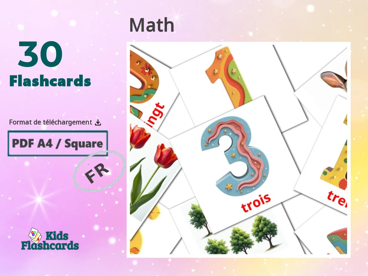 30 Cartes de vocabulaire Math GRATUITES à imprimer | PDF | Vocabulaire ...