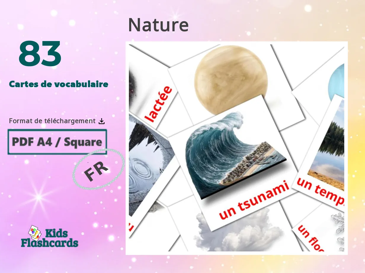 83 Cartes de vocabulaire Nature GRATUITES à imprimer | PDF ...