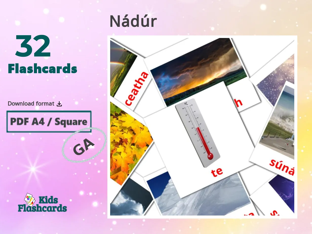 32 FREE Irish Nature Flashcards | PDF