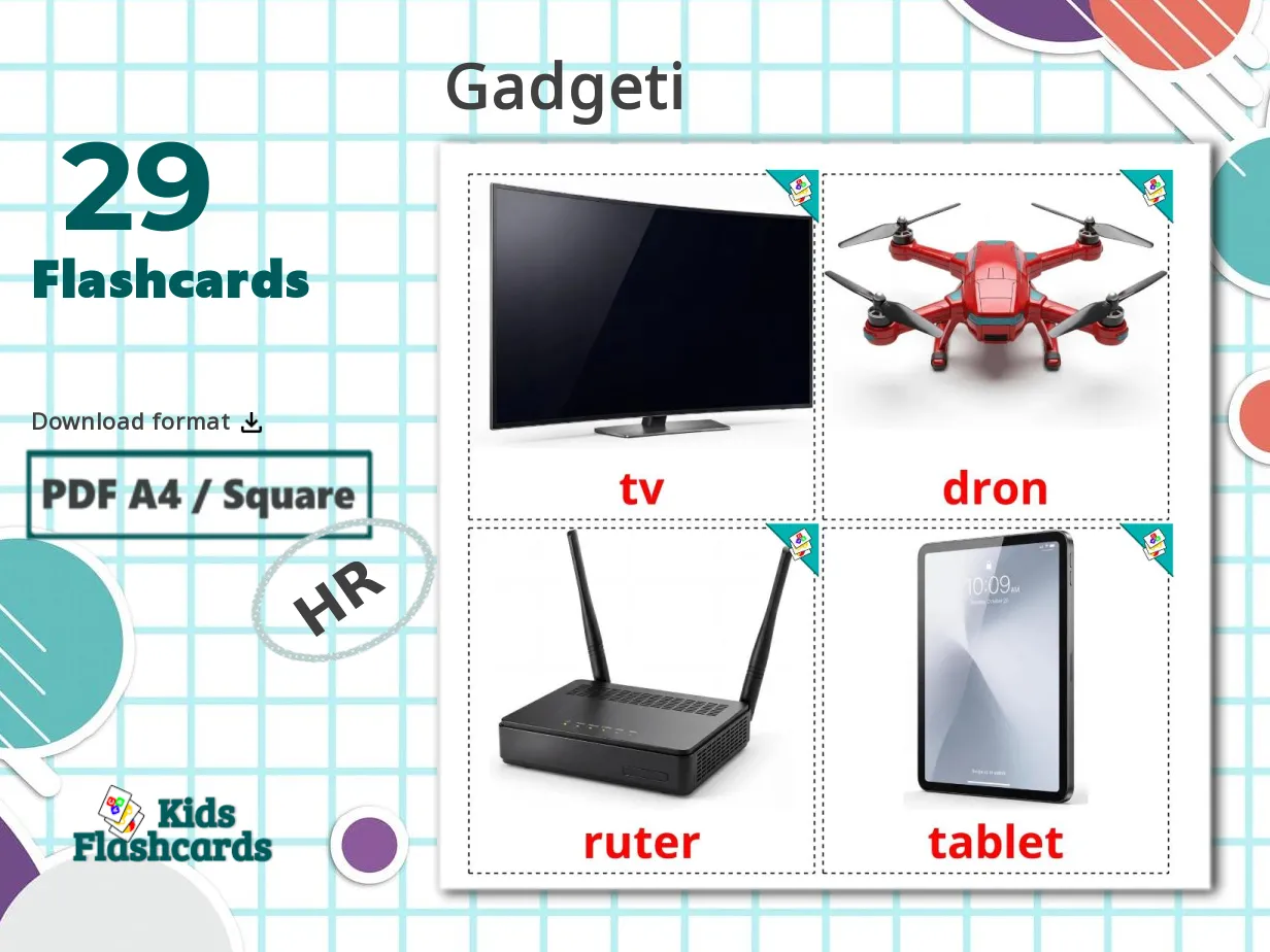 29 GRATIS Billedkort om Gadgets i 4 PDF-formater | Billeder på Kroatisk