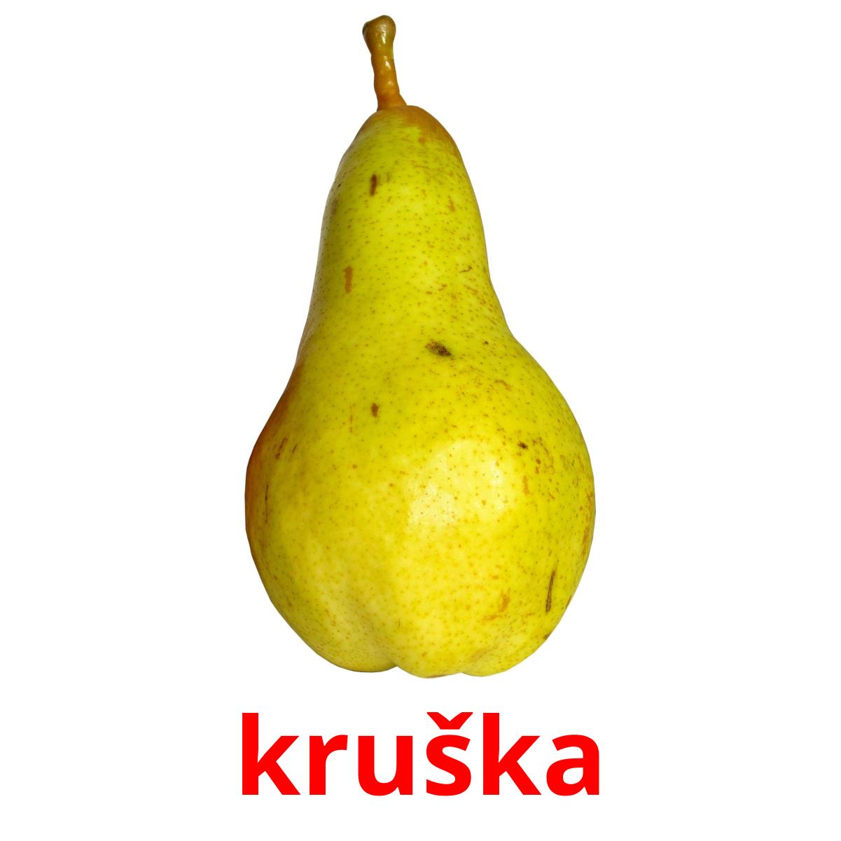 21 Printable Fruits Flashcards in Croatian (Free PDF)