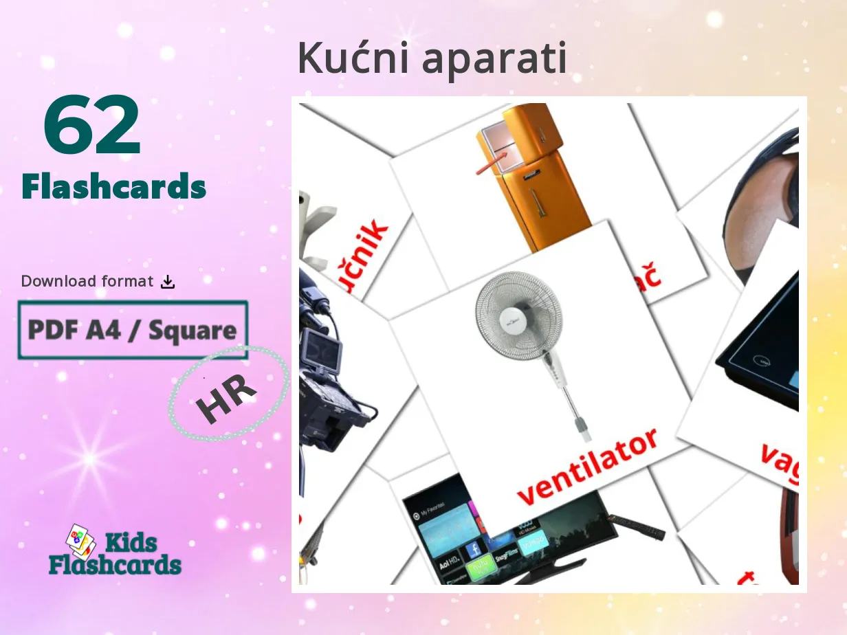62 FREE Croatian Household Appliances Flashcards | PDF