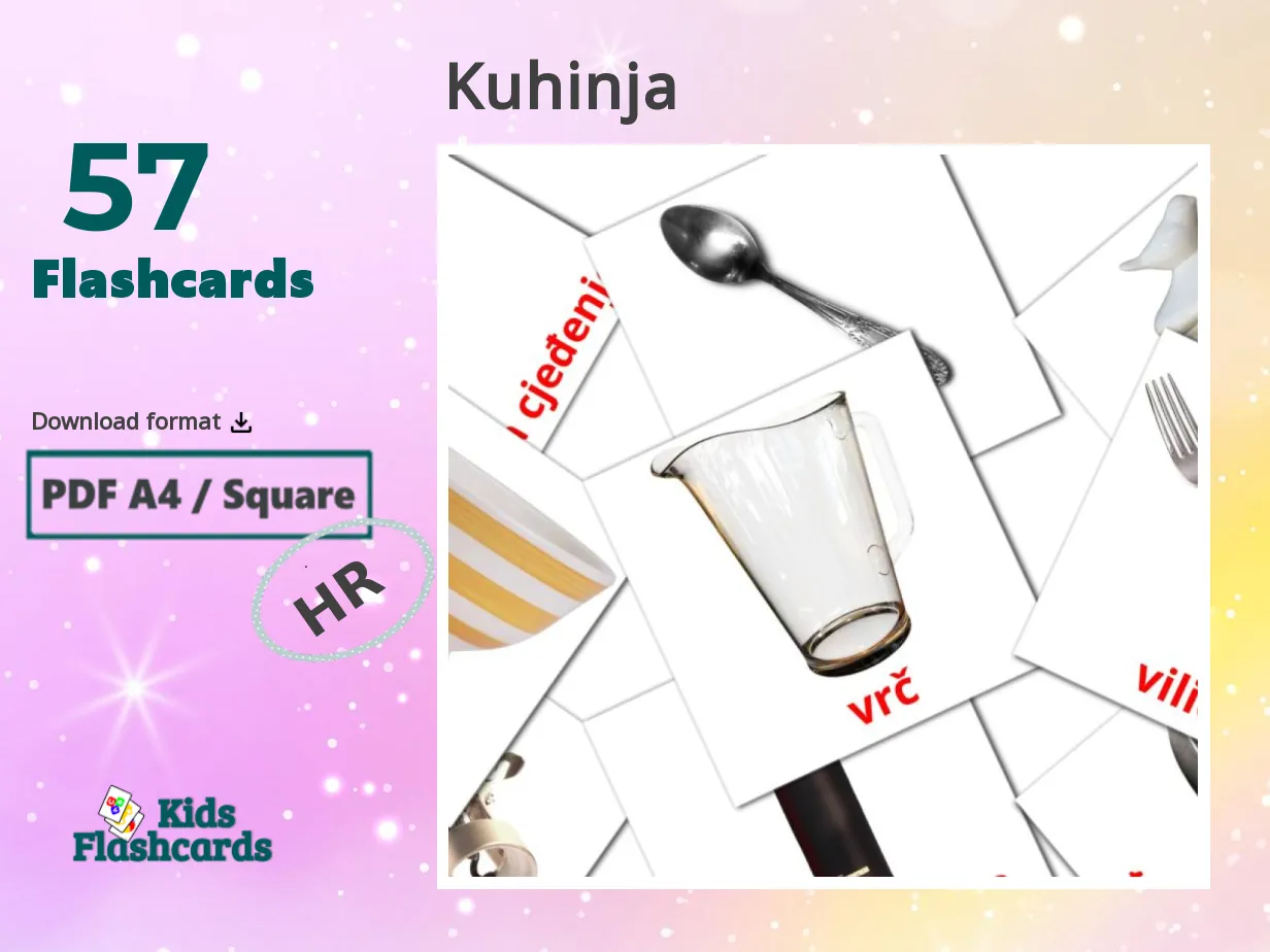 57 FREE Croatian Kitchen Flashcards | PDF