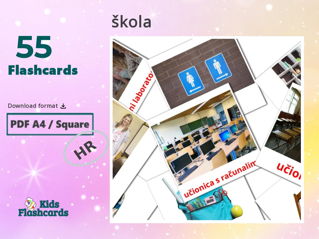 55 FREE Croatian School Flashcards | PDF