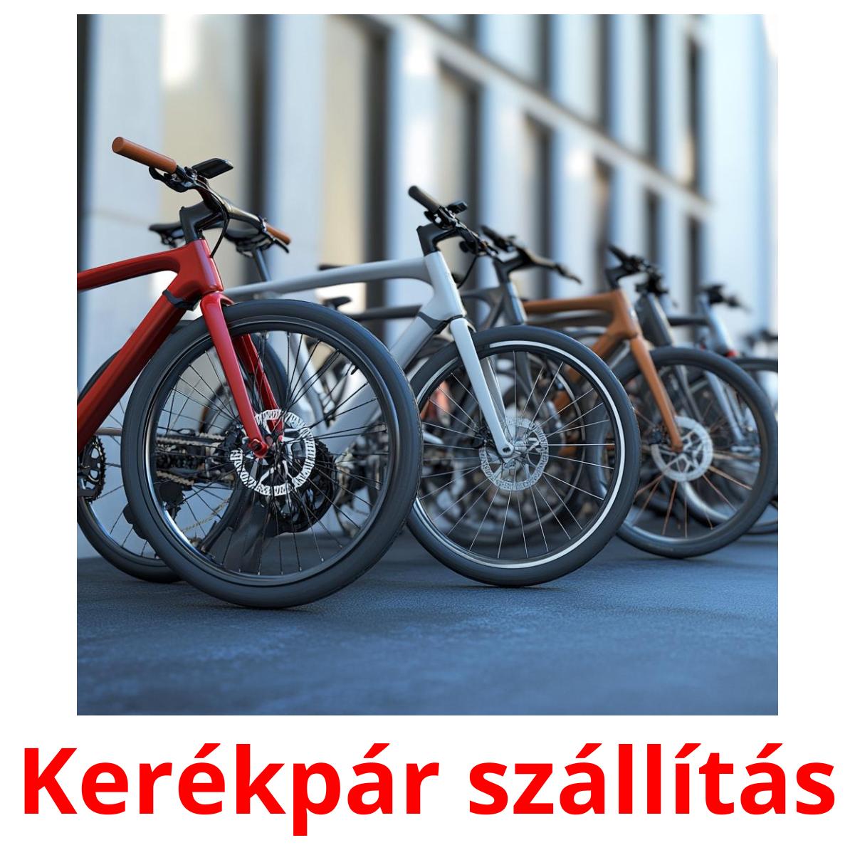 17 Printable Bicycle transport Flashcards in Hungarian (Free PDF)