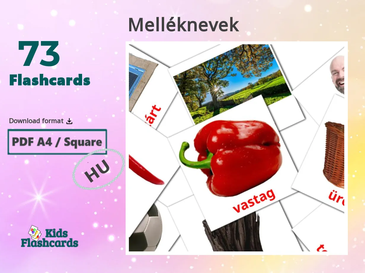 73 FREE Hungarian Adjectives Flashcards | PDF