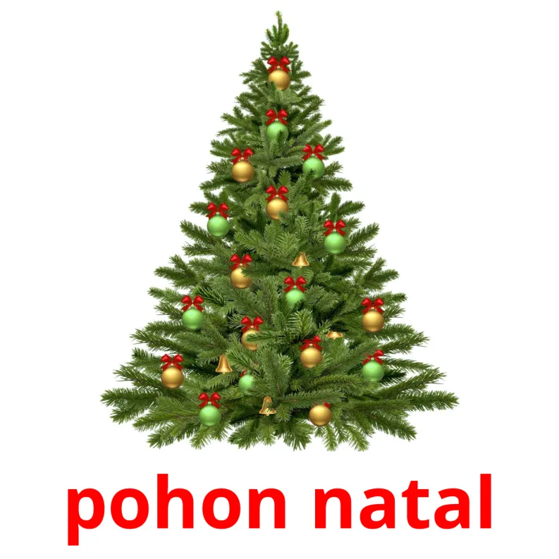 28 FREE Christmas Flashcards in 4 PDF formats | Indonesian Pictures