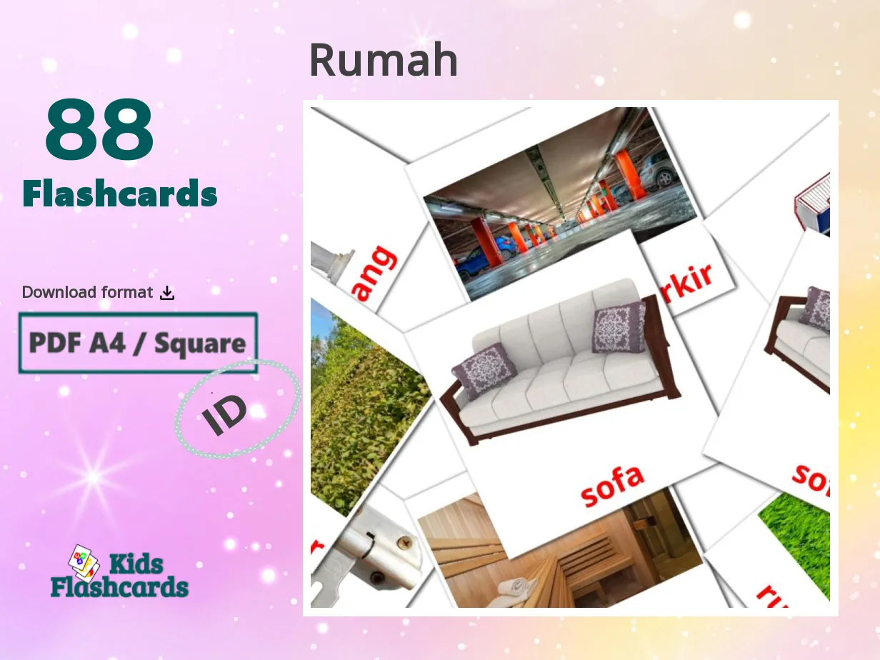 88 FREE Indonesian Home Flashcards | PDF