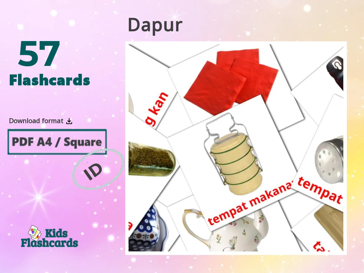 57 FREE Indonesian Kitchen Flashcards | PDF
