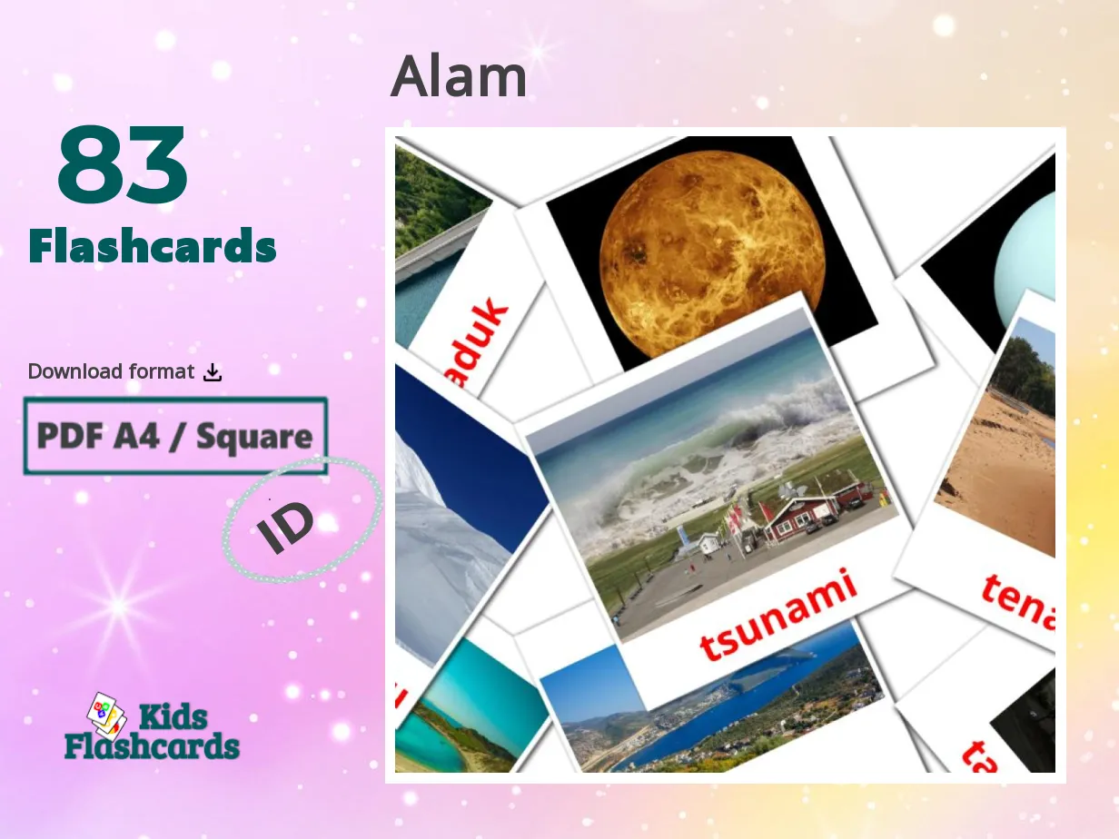 83 FREE Indonesian Nature Flashcards | PDF