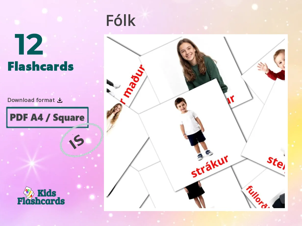 12 FREE Icelandic People Flashcards | PDF