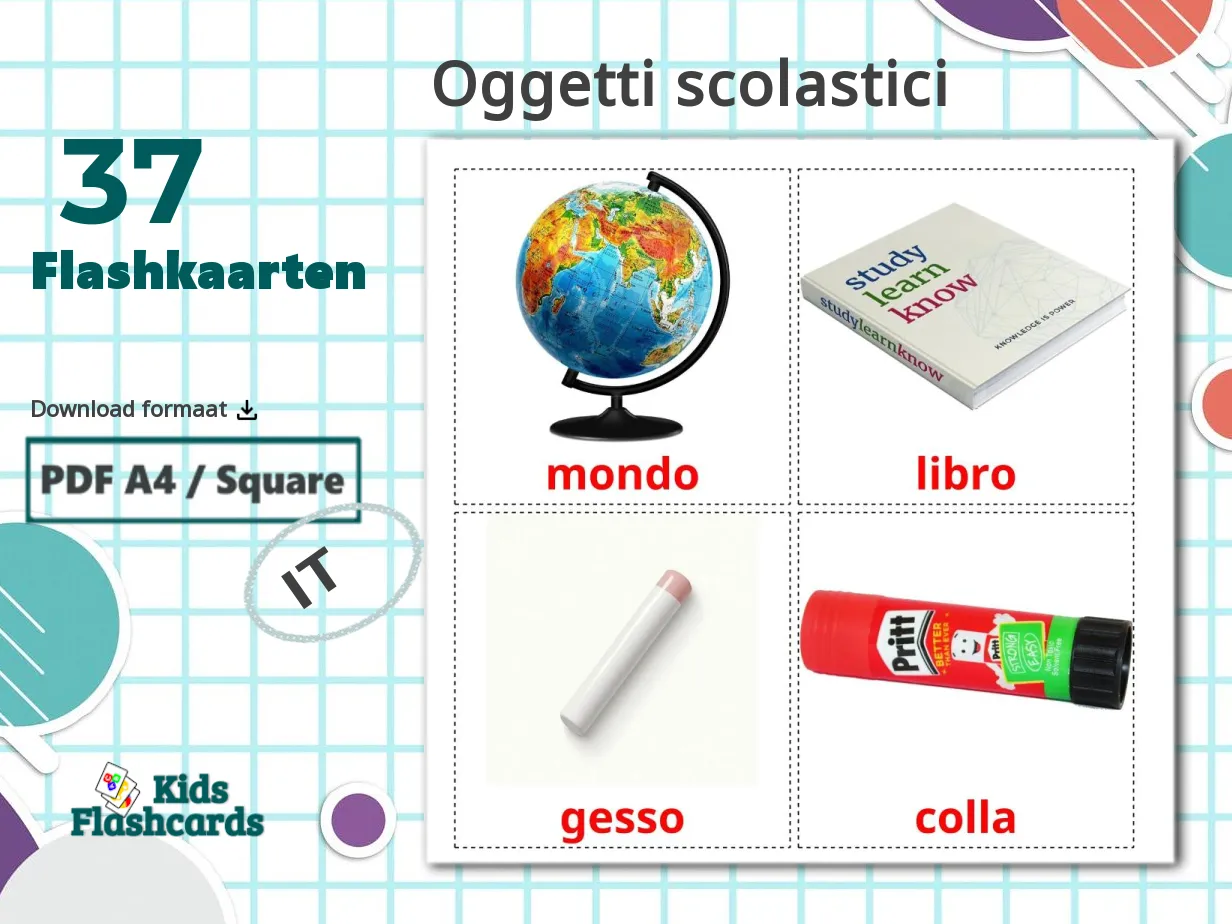 37 GRATIS Klasobjecten Leerkaarten voor Kinderen in 4 PDF formaten ...