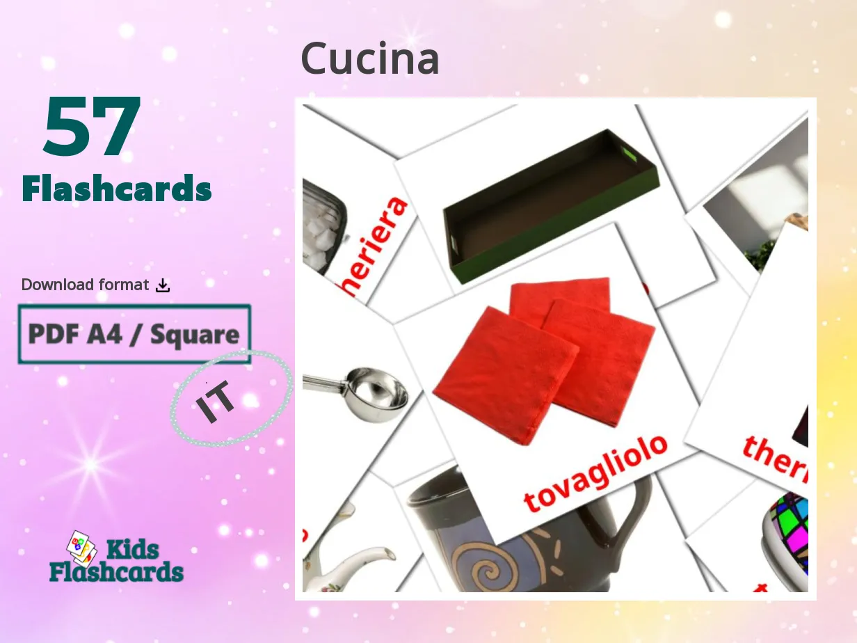 57 FREE Italian Kitchen Flashcards | PDF