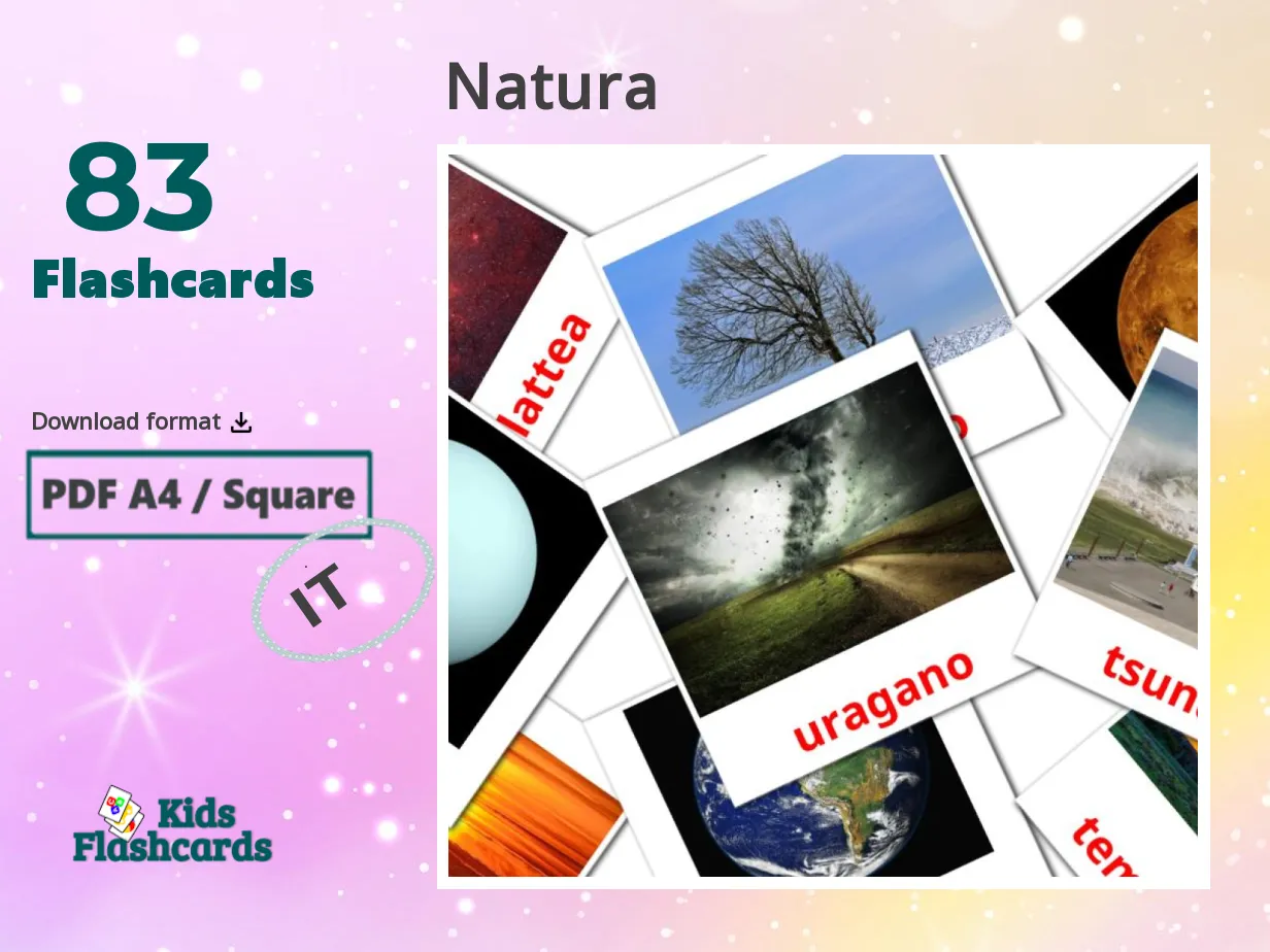 83 FREE Italian Nature Flashcards | PDF
