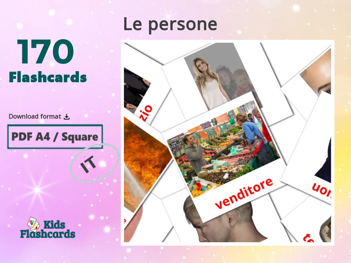 170 FREE Italian People Flashcards | PDF