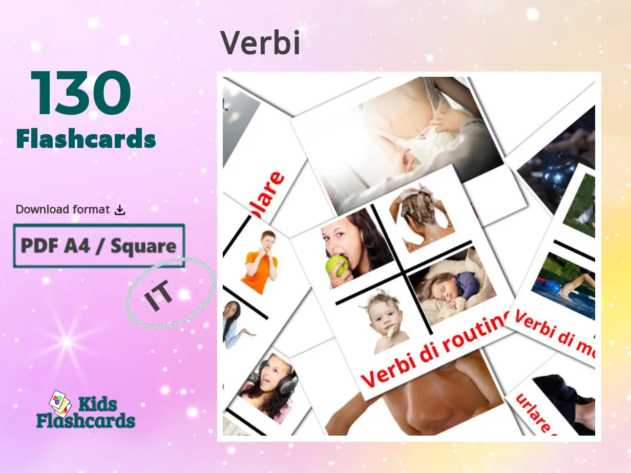 130 FREE Italian Verbs Flashcards | PDF