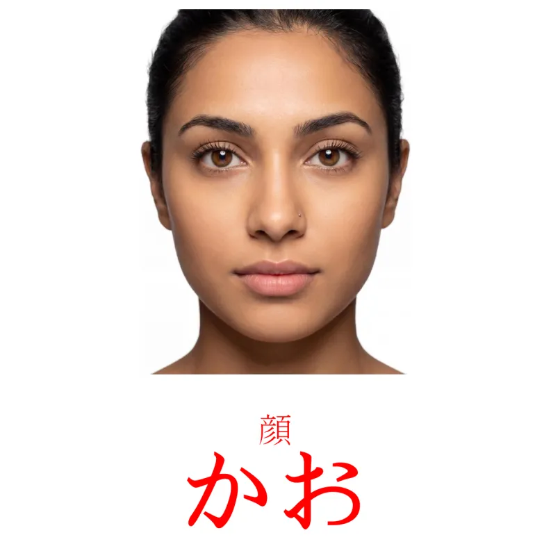 20 FREE Face Flashcards in PDF | Japanese Pictures