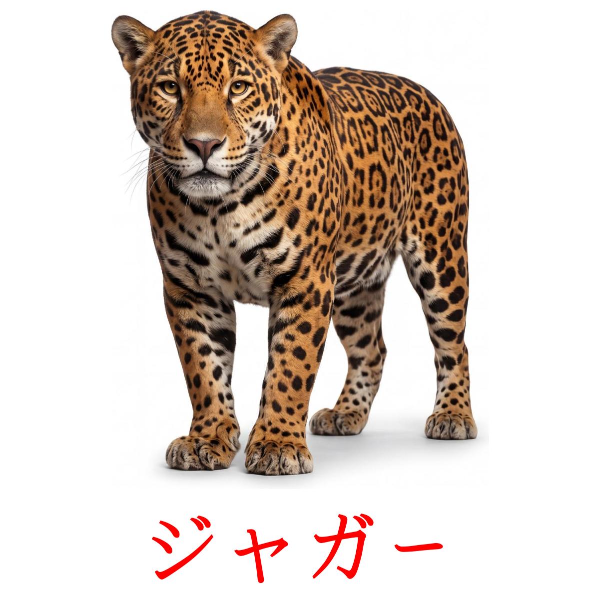 22 Printable Jungle animals Flashcards in Japanese (Free PDF)