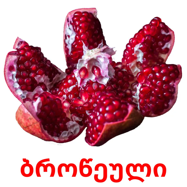 20 FREE Fruits Flashcards | PDF | Georgian Words