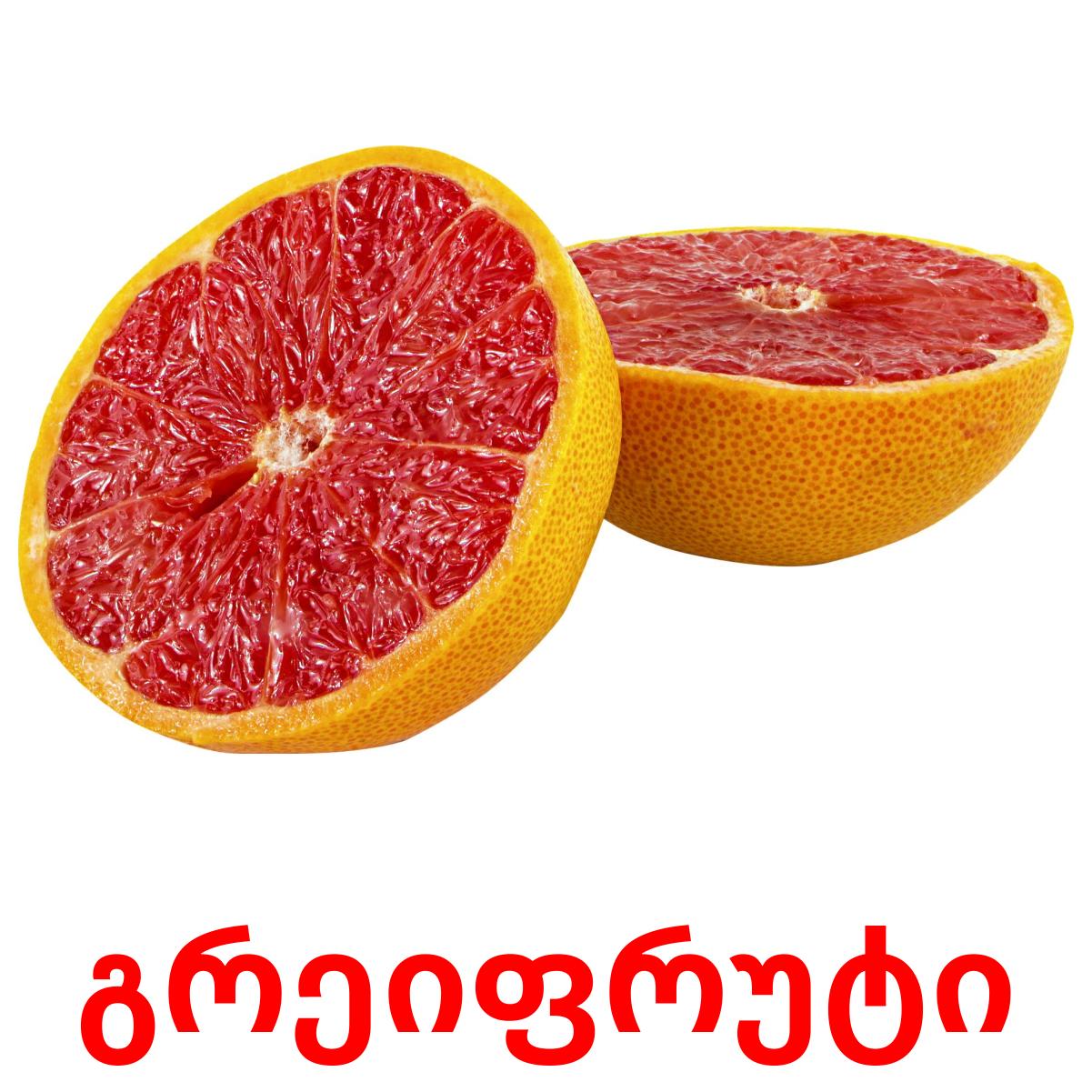 20 FREE Fruits Flashcards | PDF | Georgian Words