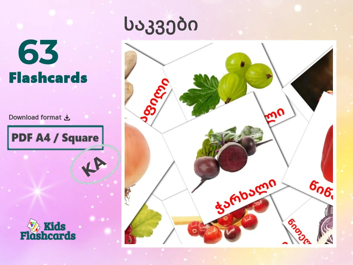 63 FREE Georgian Food Flashcards | PDF