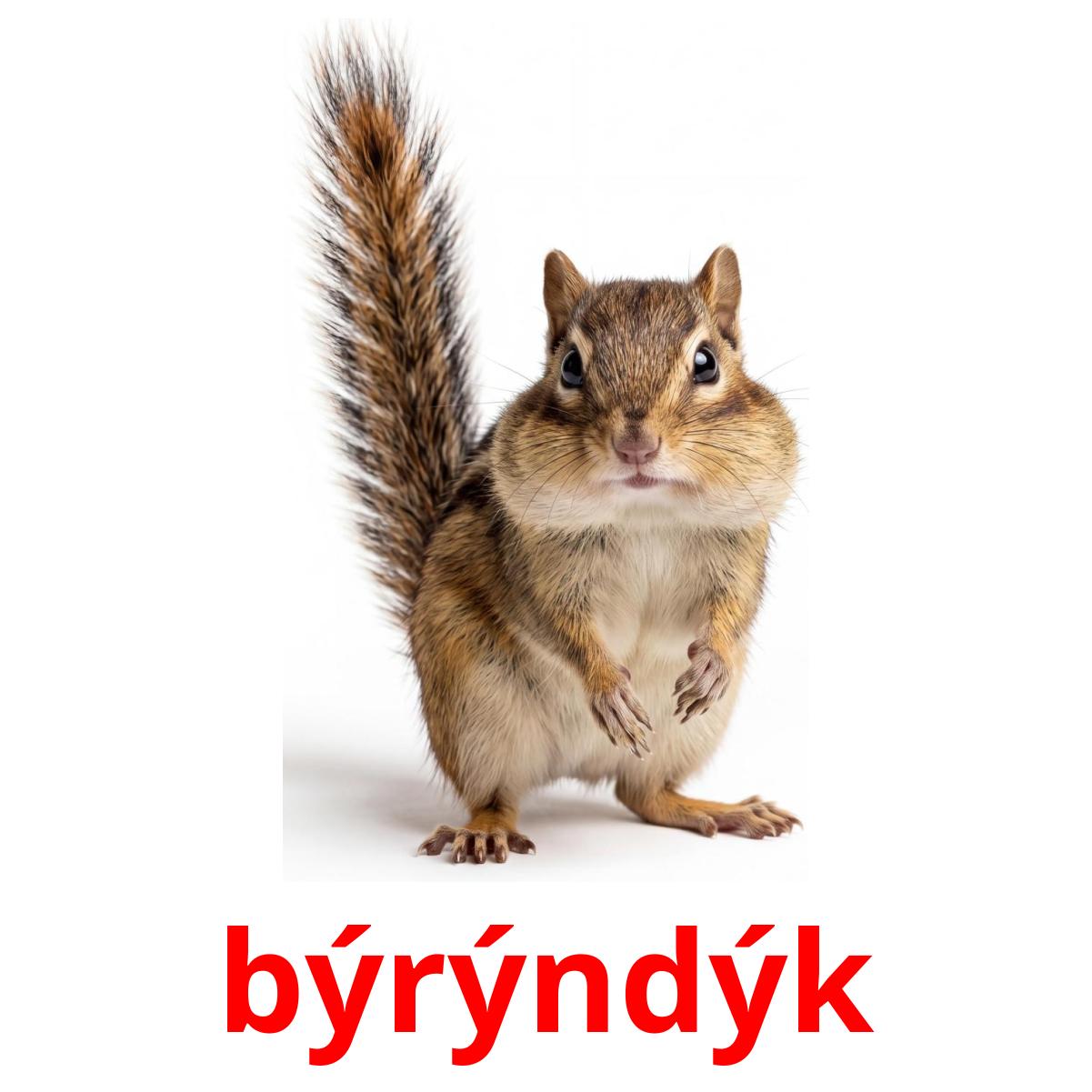 23 Printable Forest animals Flashcards in Kazakh(latin) (Free PDF)