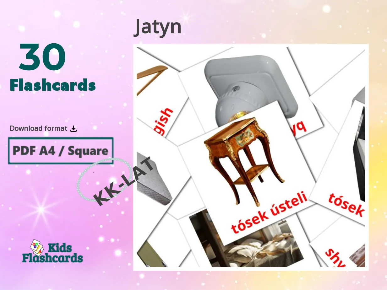 30 FREE Kazakh(latin) Bedroom Flashcards | PDF