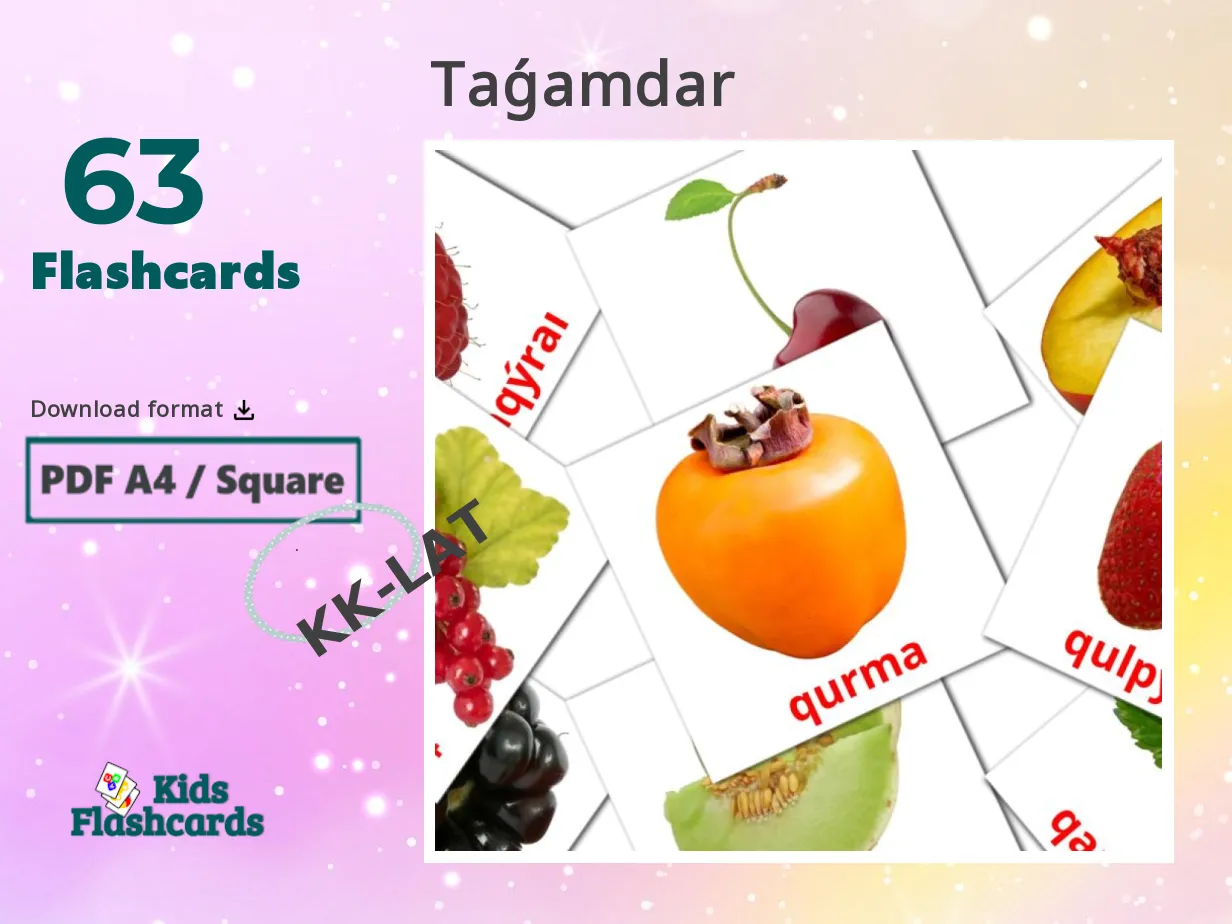 63 FREE Kazakh(latin) Food Flashcards | PDF