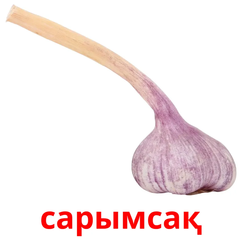 29 Vegetables Flashcards in PDF | Kazakh Pictures
