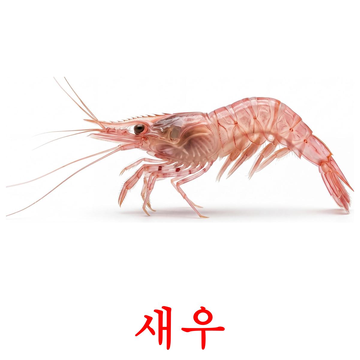 30 Printable Sea animals Flashcards in Korean (Free PDF)