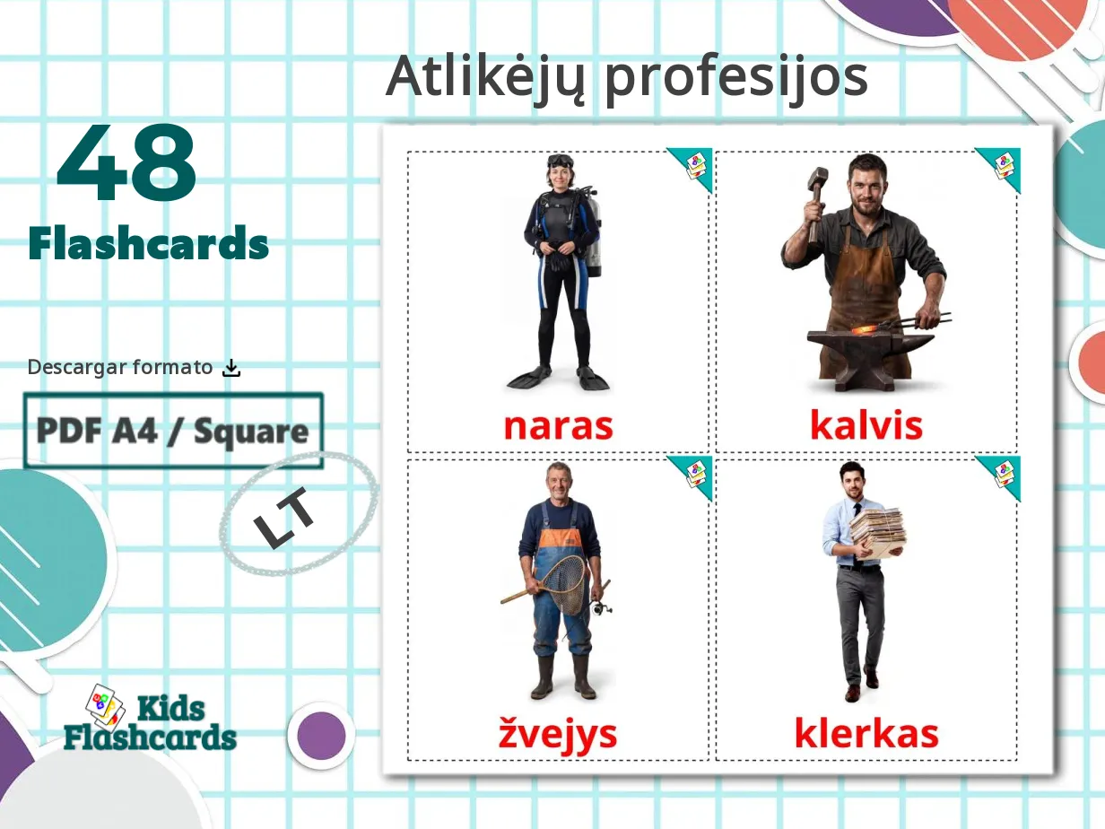 48 Tarjetas de Aprendizaje de Trabajos y Ocupaciones GRATIS en PDF ...