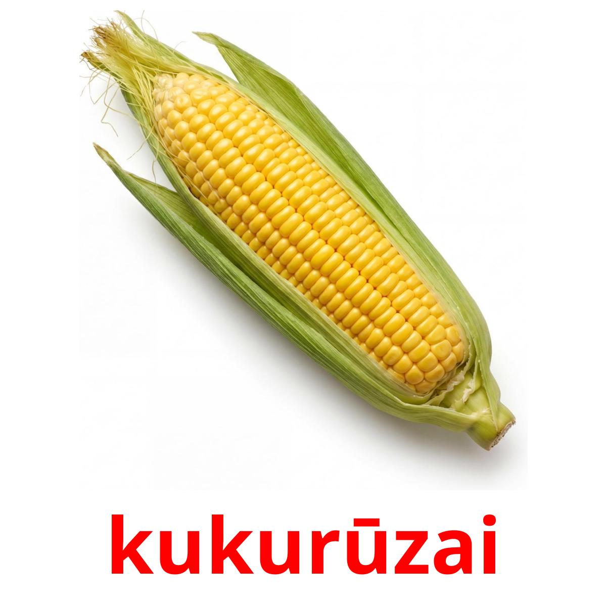 30 Printable Vegetables Flashcards in Lithuanian (Free PDF)